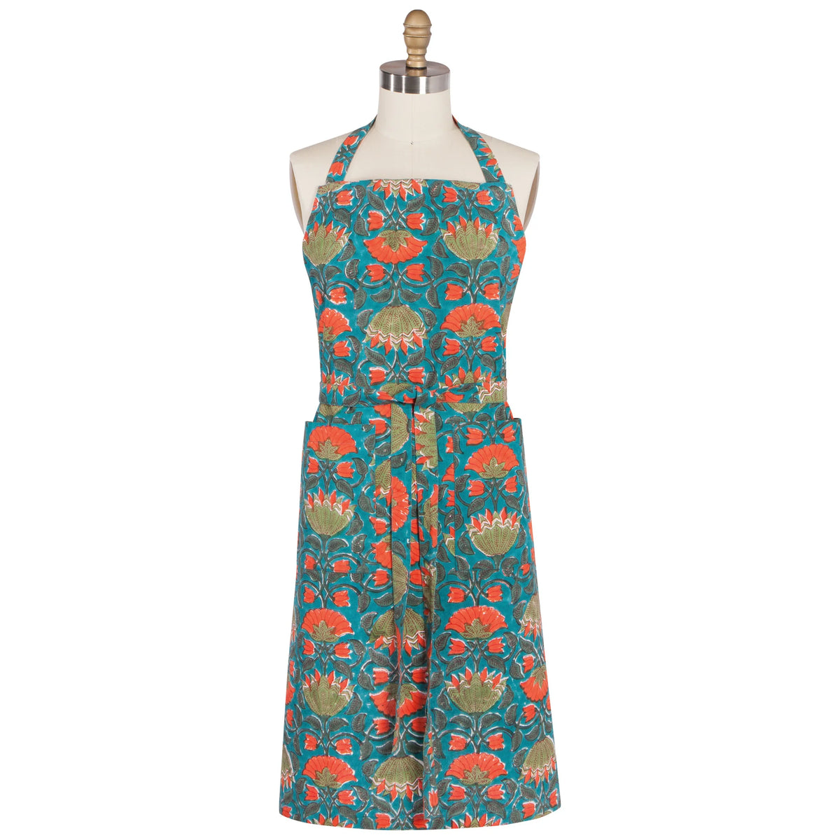 Danica | Block Print Apron – Bough and Antler Northwest Goods